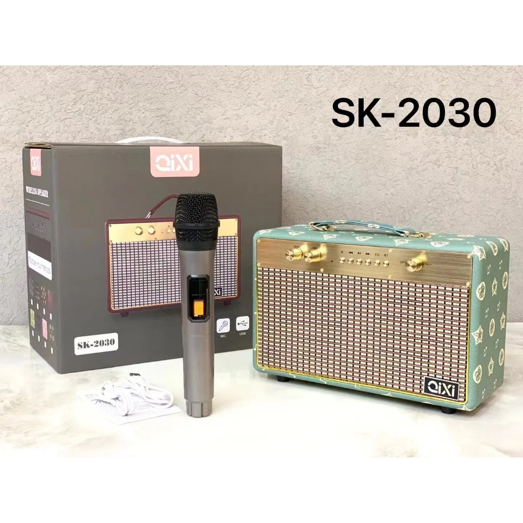 ลำโพงพกพาบลูทูธ QIXI รุ่น SK-2030 แถมไมล์ลอย1ตัว | Shopee Thailand