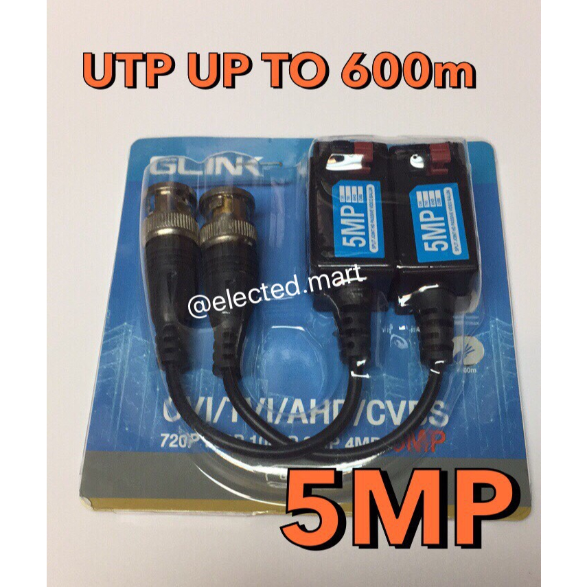 " GLINK " GBL-006 ของแท้ 100% BALUN บาลัน 5MP { 5 ล้าน } เดินไกล สูงถึง 600เมตร สาย Video Balun ...