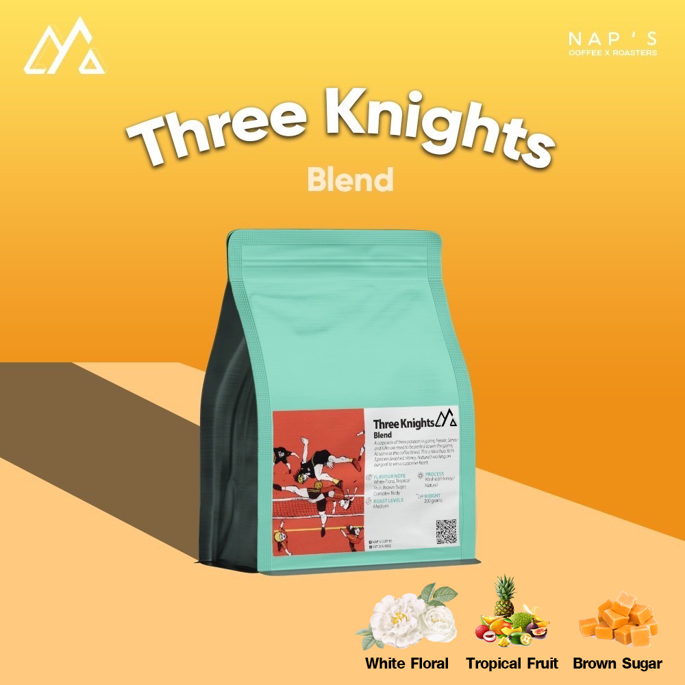 Naps Coffee Roasters เมล็ดกาแฟปางขอนคั่วกลางโทนฟรุตตี้ Three Knight ...