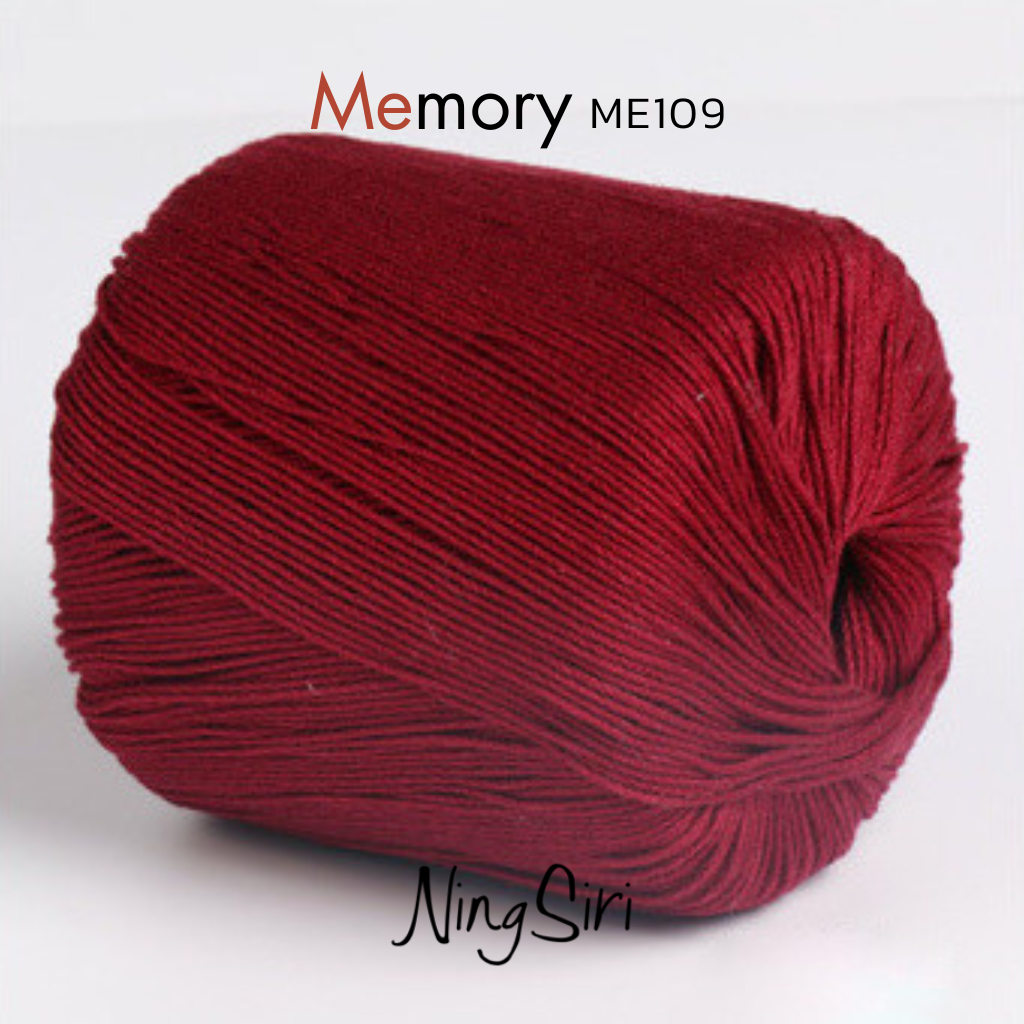 ไหมพรม ซัมเมอร์ Memory no.20 สีพื้น สำหรับถัก โครเชต์ นิตติ้ง Crochet Kniting Yarn | Shopee Thailand