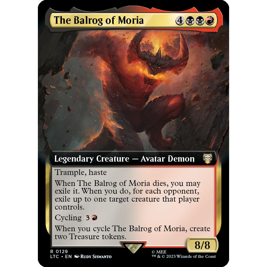 [MTG][Single][LTC] The Balrog of Moria ระดับ Rare [ภาษาอังกฤษ] | Shopee ...