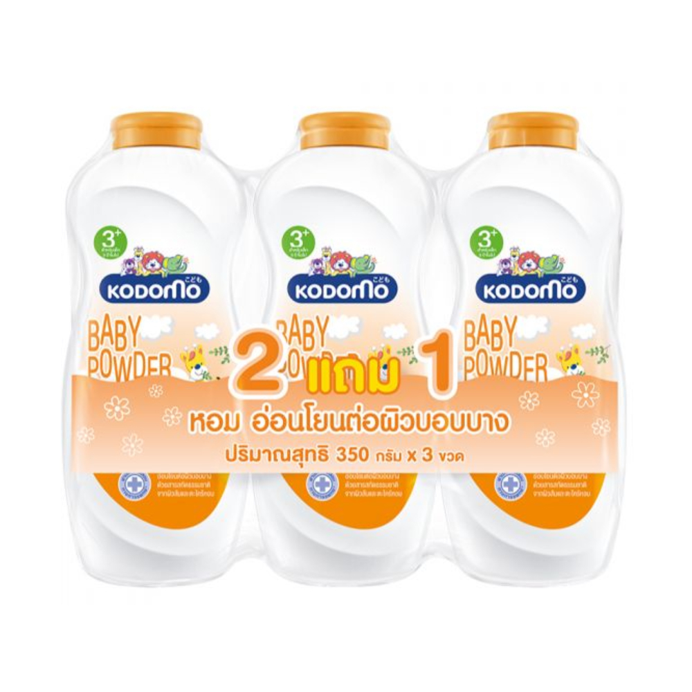 [แพ็ค2+1] KODOMO โคโดโม แป้งเด็ก 350 กรัม x 3 กระป๋อง | Shopee Thailand
