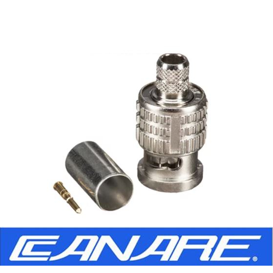 Canare BNC Connector - 75 ohm BNC Crimp Plugs (Straight Type) ยี่ห้อ Canare หัว BNC แบบหนีบ ...