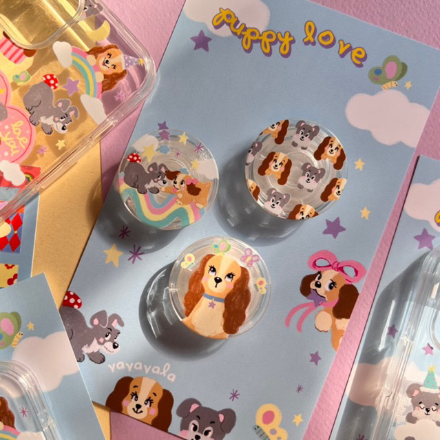 ที่จับโทรศัพท์ Grip Tok คอลเลคชั่น Puppy Love | Shopee Thailand