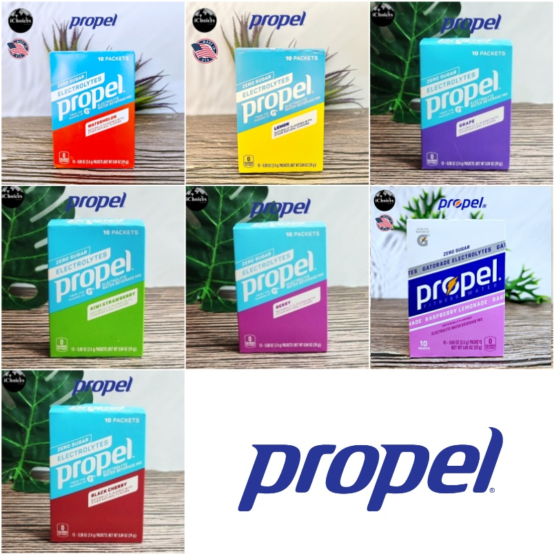 [Propel] Electrolytes Water Beverage Mix Zero Sugar 10 Packets, 24 g ผ ...