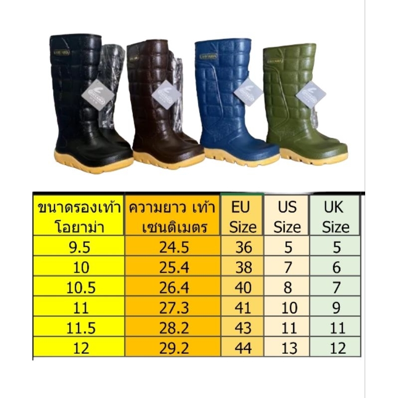 💥💥รุ่นใหม่ล่าสุด สูง 15นิ้ว รองเท้าบู๊ต Ohyama B.003 รองเท้าบู๊ตฟู นุ่ม เนื้อหนา รับน้ำหนักได้ดี ...