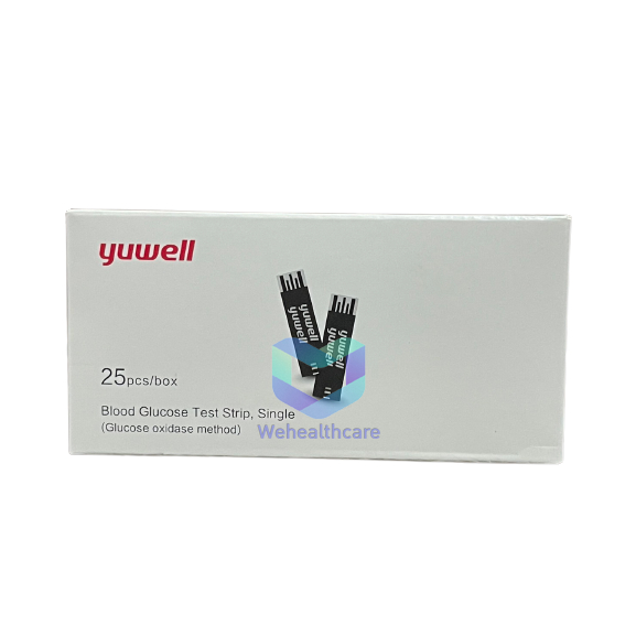 แผ่นตรวจน้ำตาลในเลือด แถบตรวจน้ำตาลในเลือด YUWELL Blood Test Strip รุ่น ...