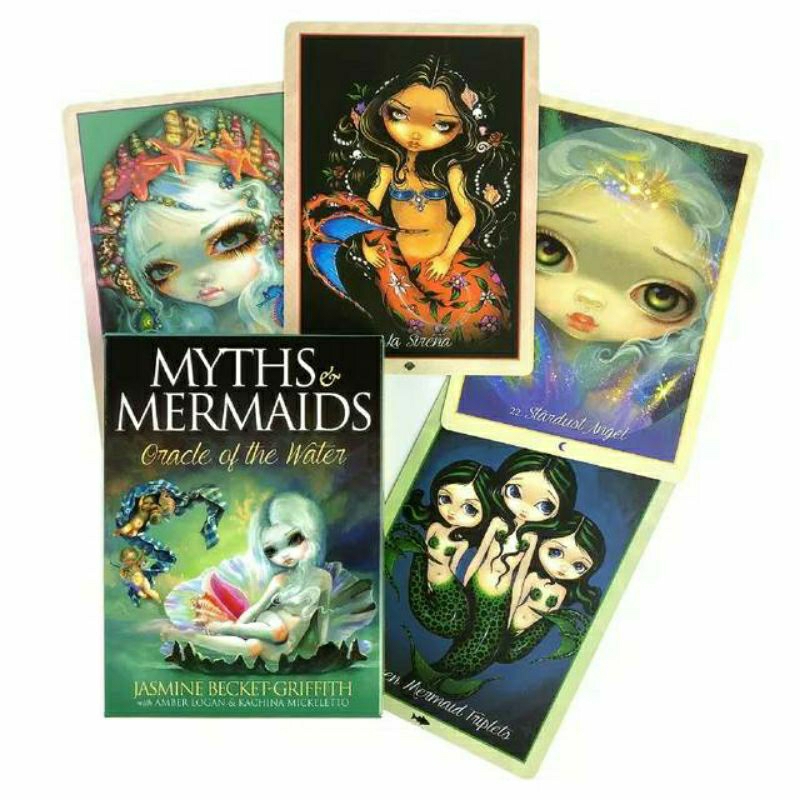 ไพ่ออราเคิลฝึกหัดอ่าน Myths of Mermaids oracle of water ตำนานเงือกธิดา ...