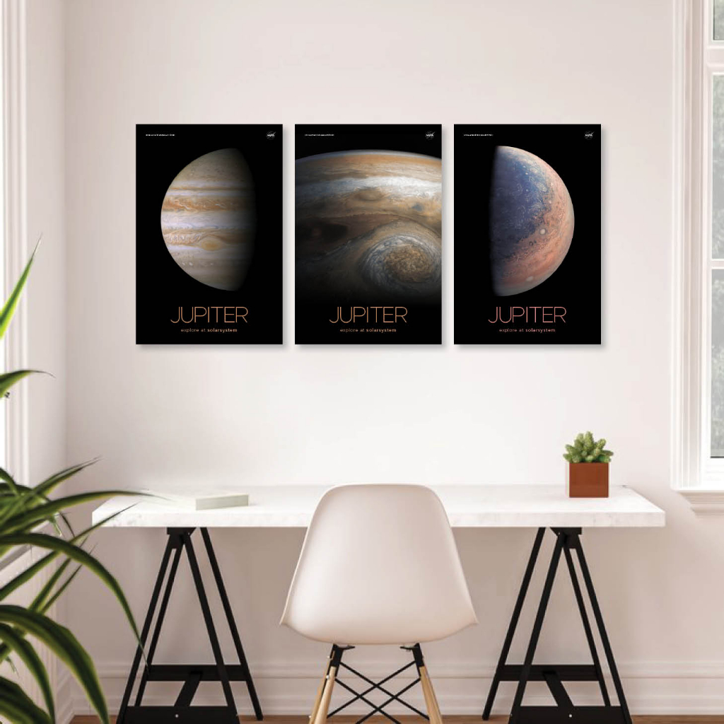 ดาวพฤหัสบดี - Jupiter Poster - NASA ภาพจากนาซ่า our solar system poster ...