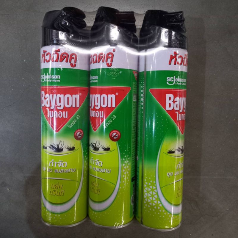 baygon ไบกอนสเปรย์ กำจัดยุง มด แมลงสาบ ขนาด 600 ml แพ็ค 3 | Shopee Thailand