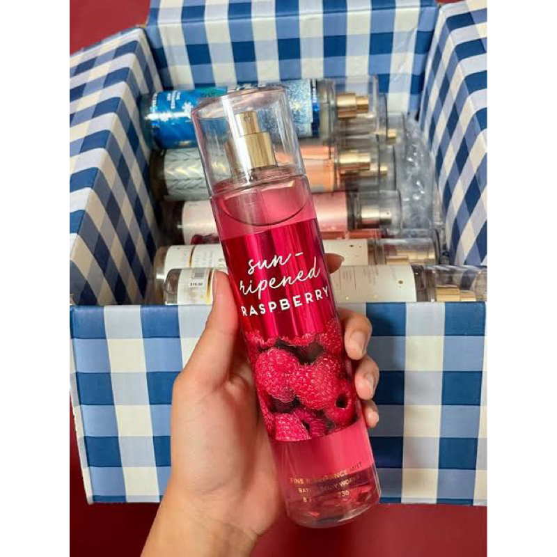 Bath & Body Works SUN-RIPENED RASPBERRY Fine Fragrance Mist 236ml. ของ ...