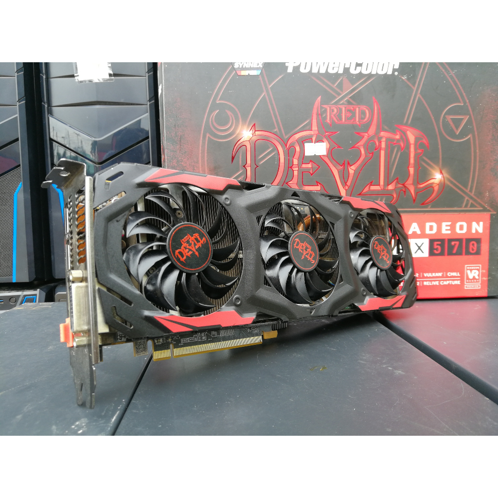 การ์ดจอ AMD RX580 4G-8G//RX570 4G-8G//RX480 4G-8G//RX470 4G-8G มือสอง ต่อไฟเพิ่ม 8พิน | Shopee ...