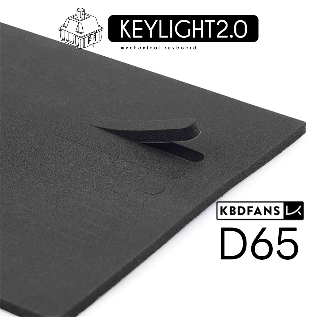 Gasket Poron KBDfans D65 โฟมรองคีย์บอร์ด poron ปะเก็นคีย์บอร์ด | Shopee ...