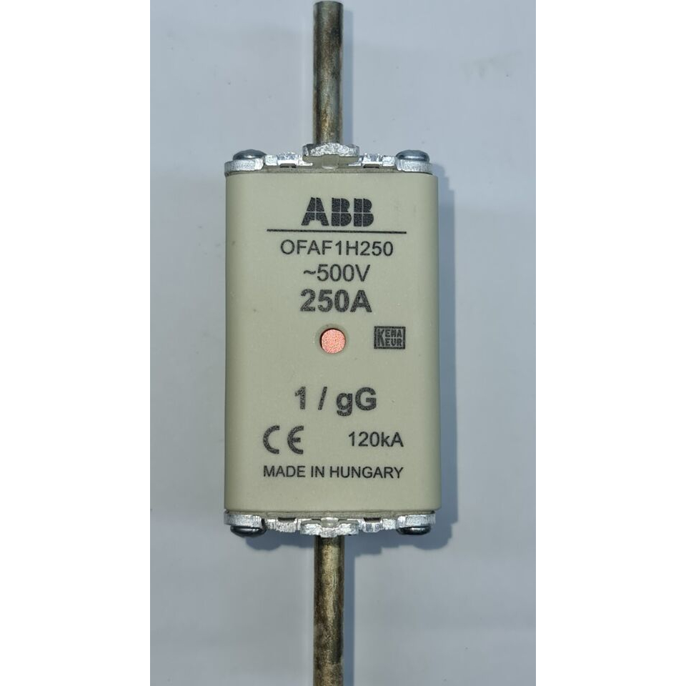 ฟิวส์ ใบมีด ABB 250A FUSE OFAF1H250 HRC Fuse Link Size NH1, gG 1 ตัว ...