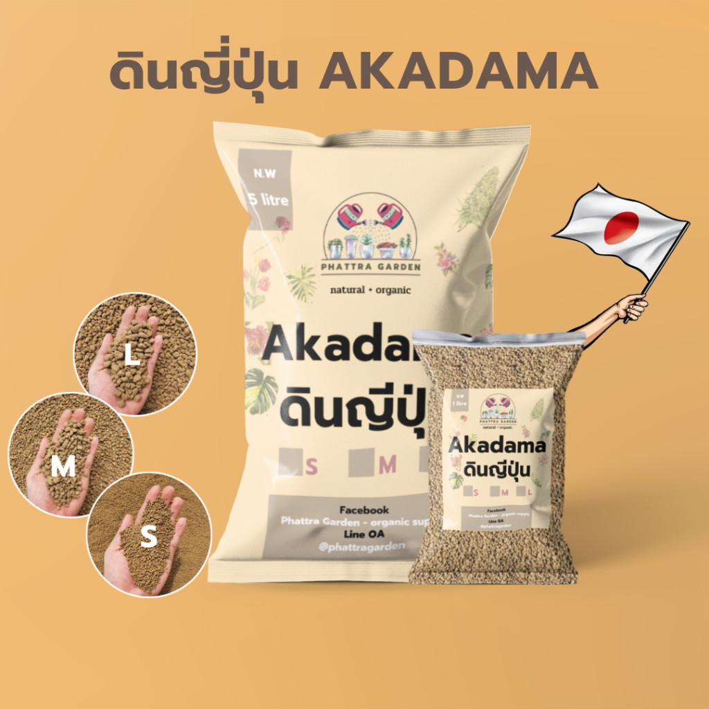 ดินญี่ปุ่น (Akadama) 1ลิตร ผสมดิน ควบคุมความชื้นบนผิวหน้าดิน | Shopee ...