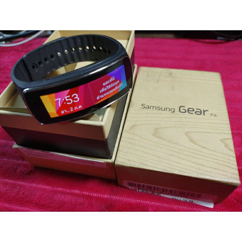 samsung gear fit รุ่น R350 ใช้งานปกติ มีกล่อง | Shopee Thailand