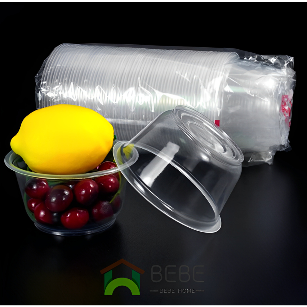 ชามพลาสติก PP หนาพิเศษ ใส ทนความร้อนได้ตั้งแต่0-90องศา 410ml (48 ใบ) ไม่มีฝา สะดวก ใส่ก๋วยเตี๋ยว ...