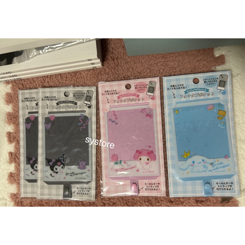 sanrio phone tab pocket ใส่การ์ดหลังทรศ kuromi mymelody cinnamoroll คุโ ...