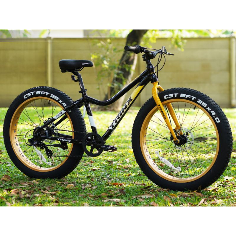 TRINX T106(ส่งฟรีทั่วไทย ผ่อน0%) จักรยานล้อโต 26×4 นิ้ว เกียร์ SHIMANO ...