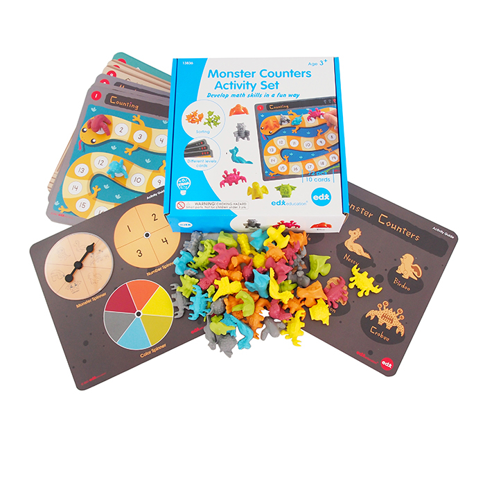 ชุดกิจกรรมเรียนรู้จำนวนนับด้วยตัวนับ Monster (Monster Counters Activity ...