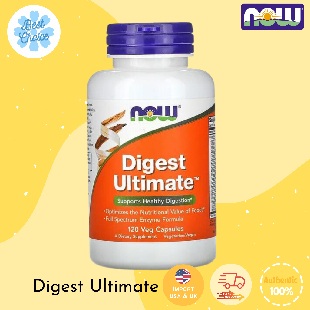 พร้อมส่ง NOW Foods Digest Ultimate 120 Veg Capsules เอนไซม์ย่อยอาหาร ...