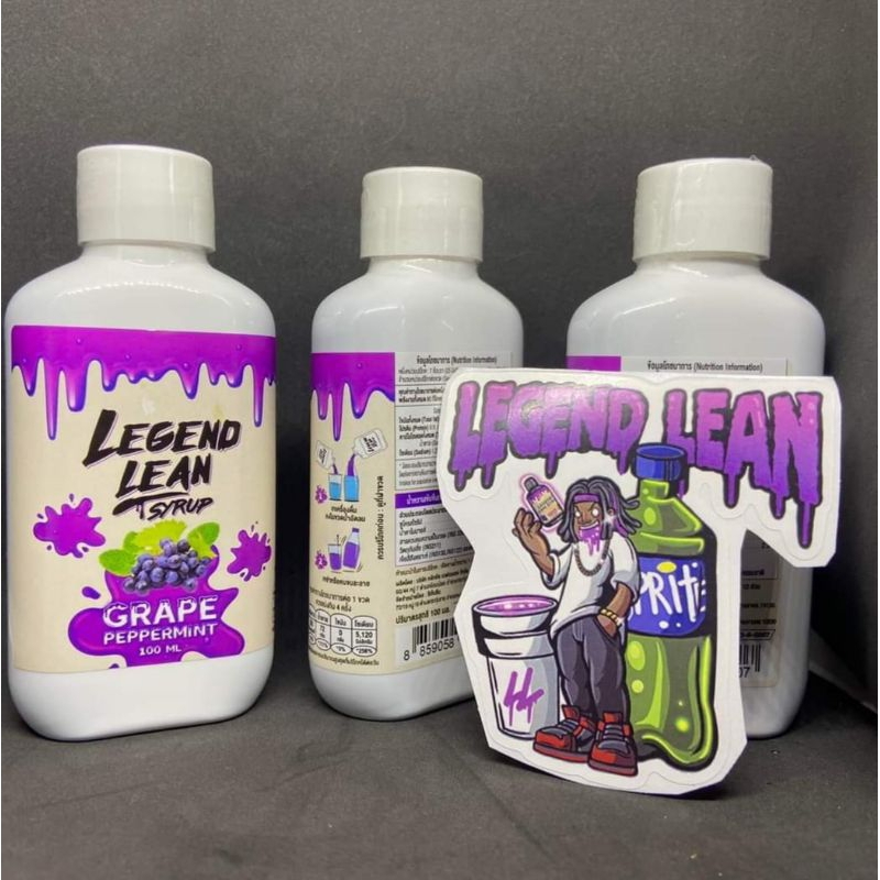 Legend Lean Syrup กลิ่นองุ่น ของแท้100% หอมหวาน เยิ้มๆ เพลินๆ | Shopee ...