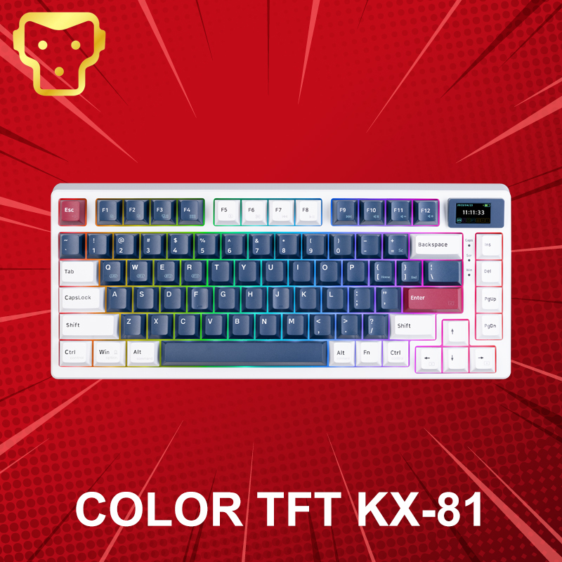 คีย์บอร์ด Saru Color Tft Kx 81 ภาษาอังกฤษ ประกันศูนย์ 1 ปี Shopee