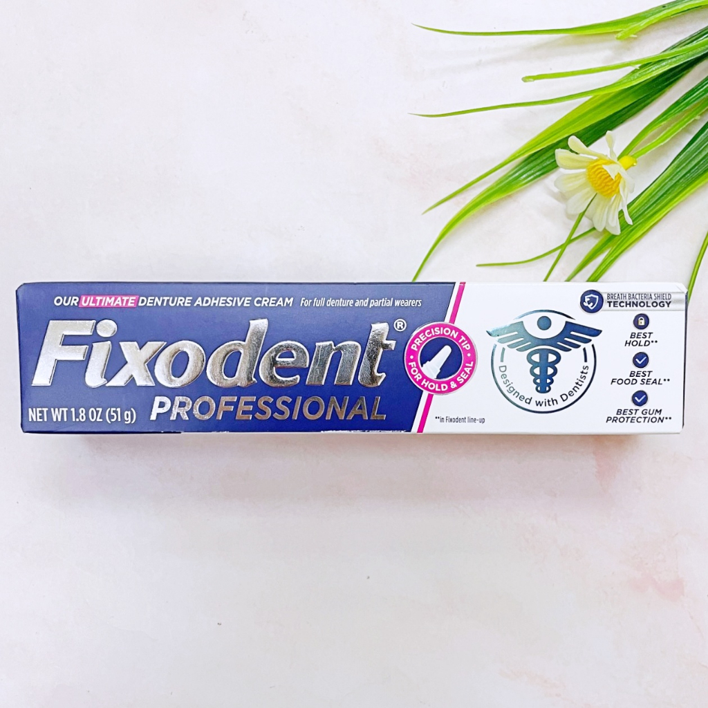 [Fixodent®] Professional Ultimate Denture Adhesive Cream 1.8 oz ฟิกโซเด ...