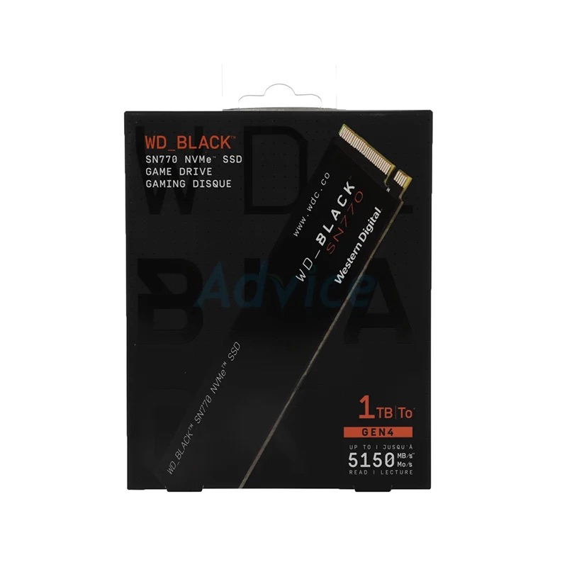 SSD M.2 WD BLACK SN770 1TB NVMe (GEN4) | Shopee Thailand
