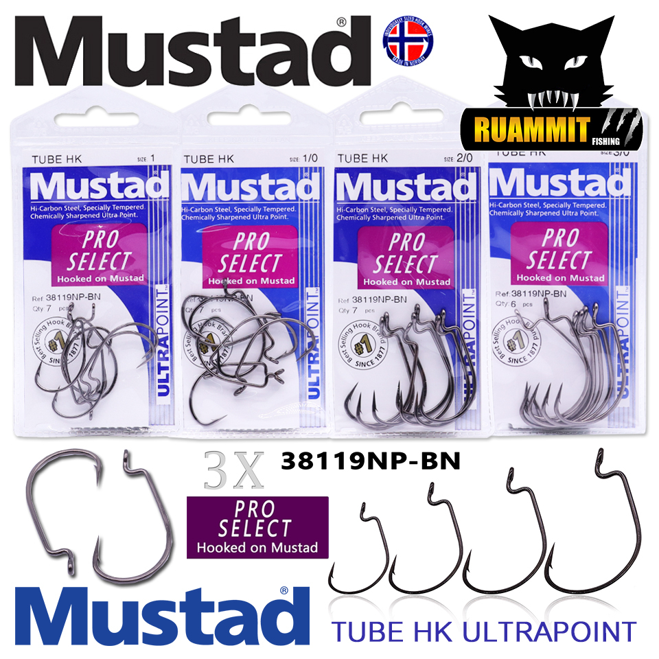 เบ็ดเกี่ยวหนอนยางมัสตาด MUSTAD TUBE HK PRO SELECT HOOKED (38119NP-BN) | Shopee Thailand