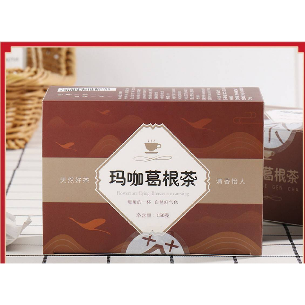 ชาโสมมาคากับสมุนไพรรวม 7 ชนิด Maca kudzu root tea 玛咖葛根茶150g/盒 | Shopee ...