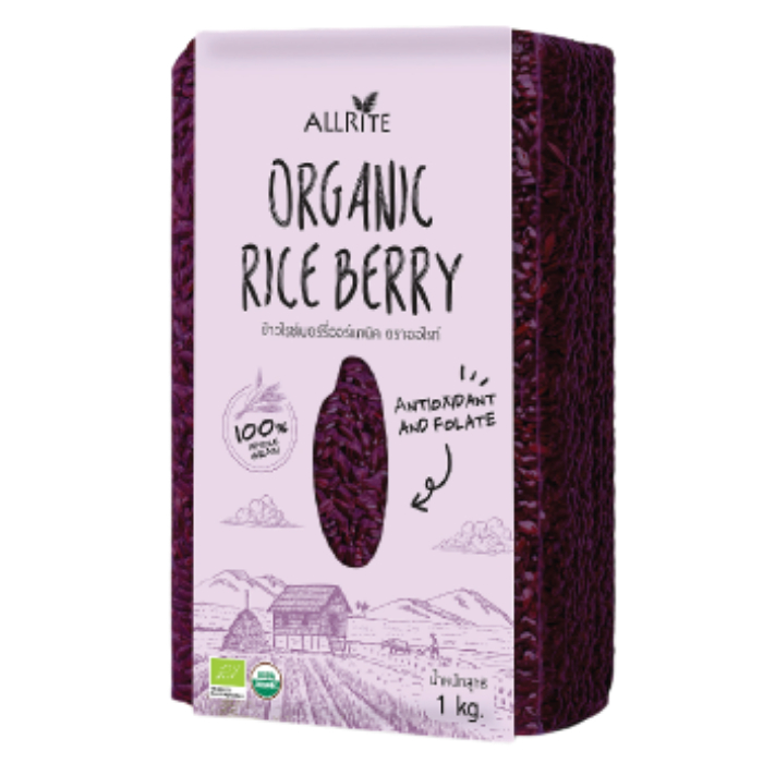 ออไรท์ ข้าวไรซ์เบอร์รี่ ออร์แกนิค 1 กก. - Organic Rice Berry 1kg ...