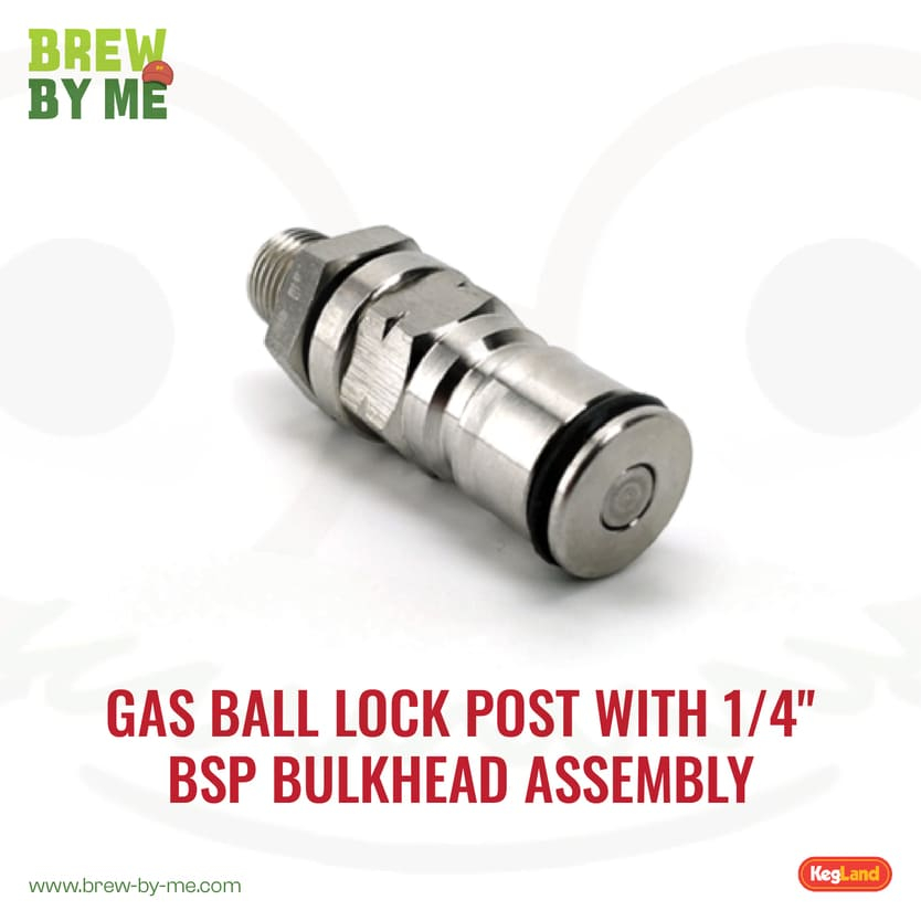Ball Lock Post with 1/4 Inch BSP Bulkhead Assembly - Gas line | Shopee ...