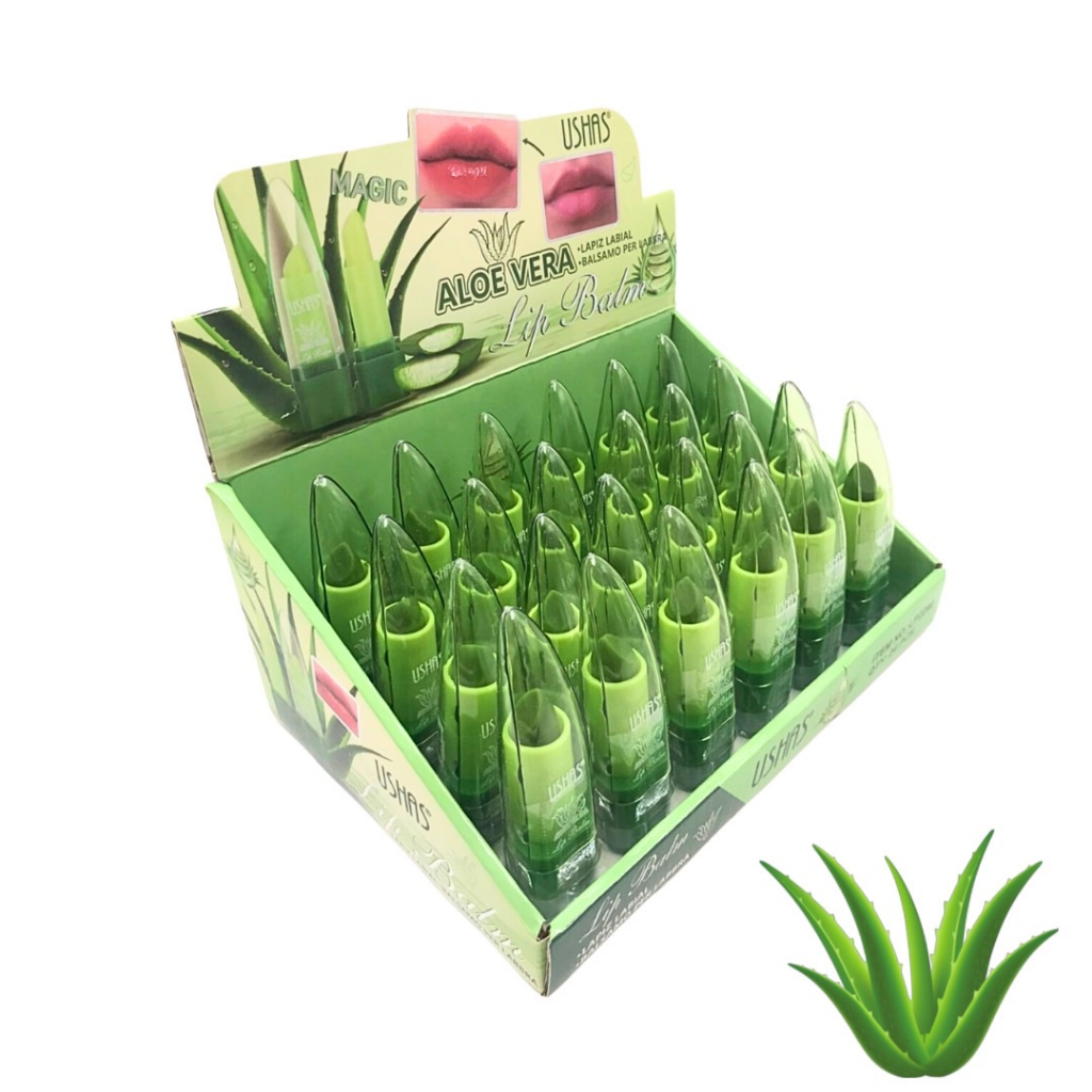 ALOE VERA Lip Balm 99% ลิปกลอสว่านหางจระเข้ ลิป ลิปบาล์ม อโลเวร่า 99% ...