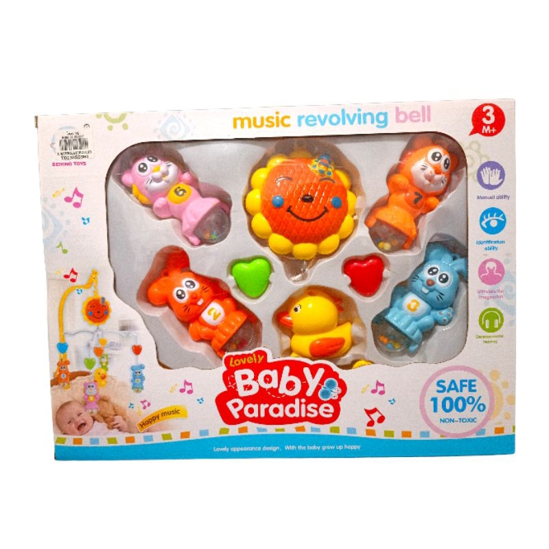 โมบายติดเตียง ของเล่นเด็ก เสริมพัฒนาการทักษะสำหรับเด็ก Music Revolving ...