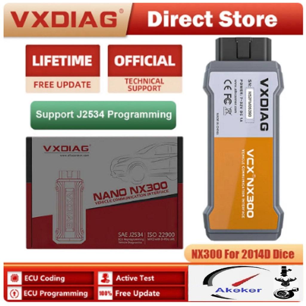 VXDIAG j2534 ECU Programming VCX NANO NX300 For VOLVO 2014D Dice Coding ...