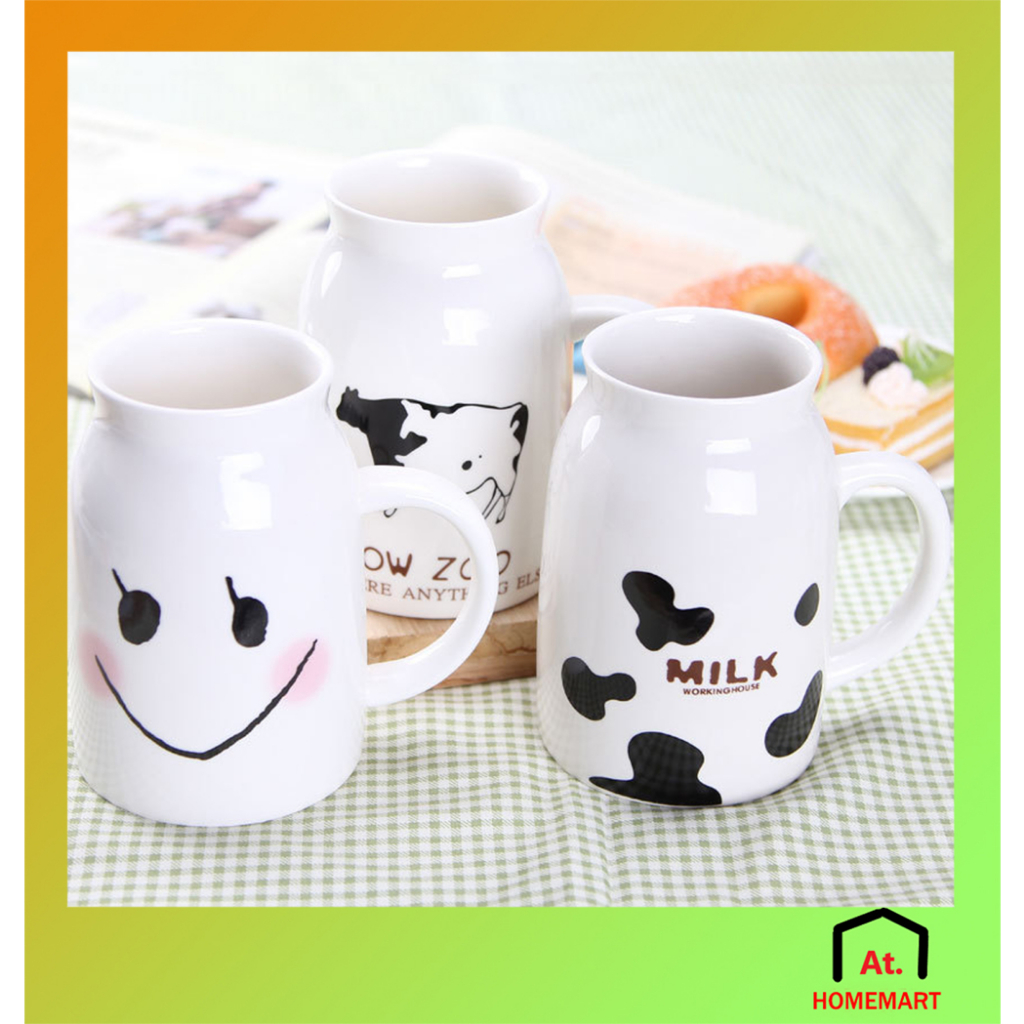 แก้วเซรามิกส์ ลายน่ารัก ใช้ไมโครเวฟได้ คละลาย 480ml. | Shopee Thailand