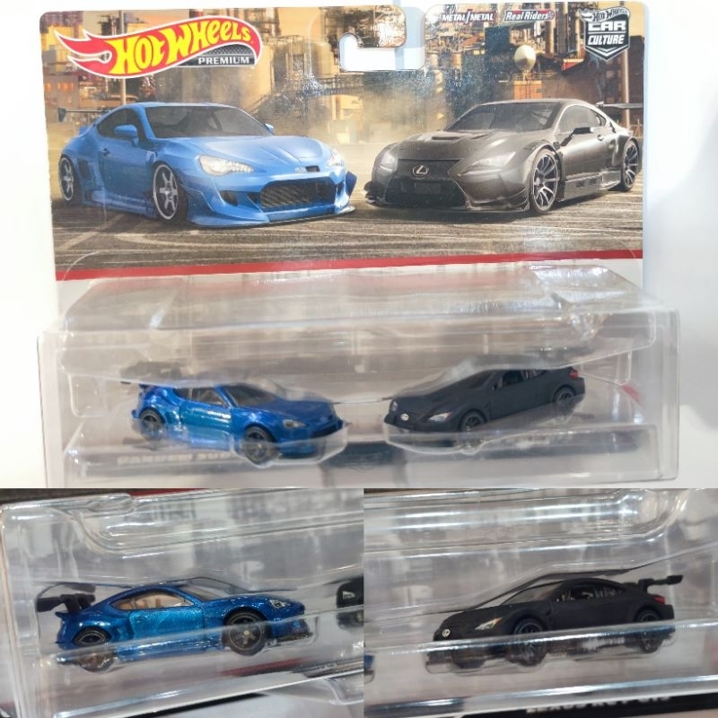 Hotwheels Premium 1/64 Car Culture Pack(2) Pandem Subaru Brz & Lexus RC F GT3 | Shopee Thailand