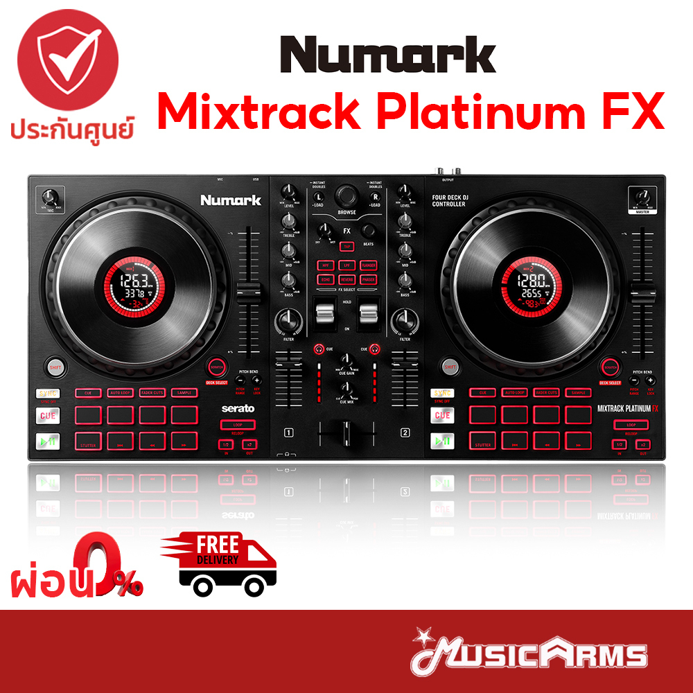 Numark Mixtrack Platinum FX เครื่องเล่นดีเจ Numark รุ่นใหม่ Mixtrack Platinum FX +ประกันศูนย์ 1 ...