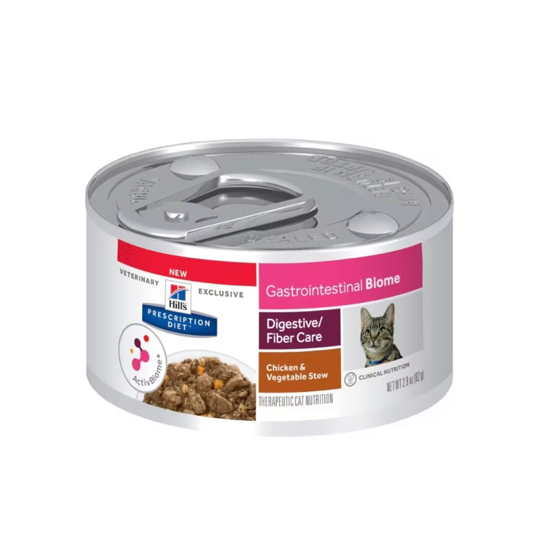 ( 1 กระป๋อง) Hill Gastrointestinal Biome cat can 82g Exp.02/2025อาหาร ...