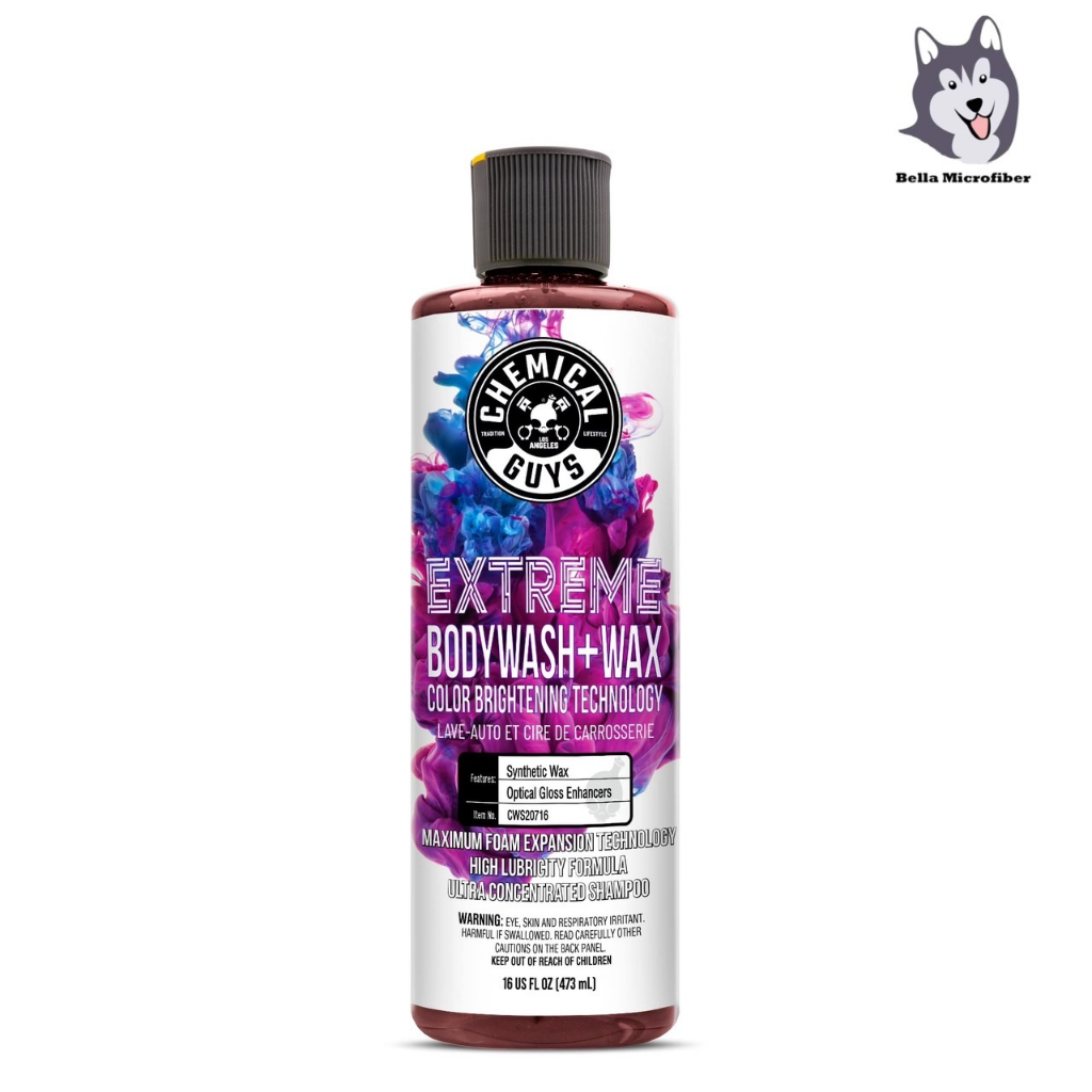 Chemical Guys Extreme Body Wash & Wax (16 Oz) ขวดจริง แชมพูล้างรถ ...