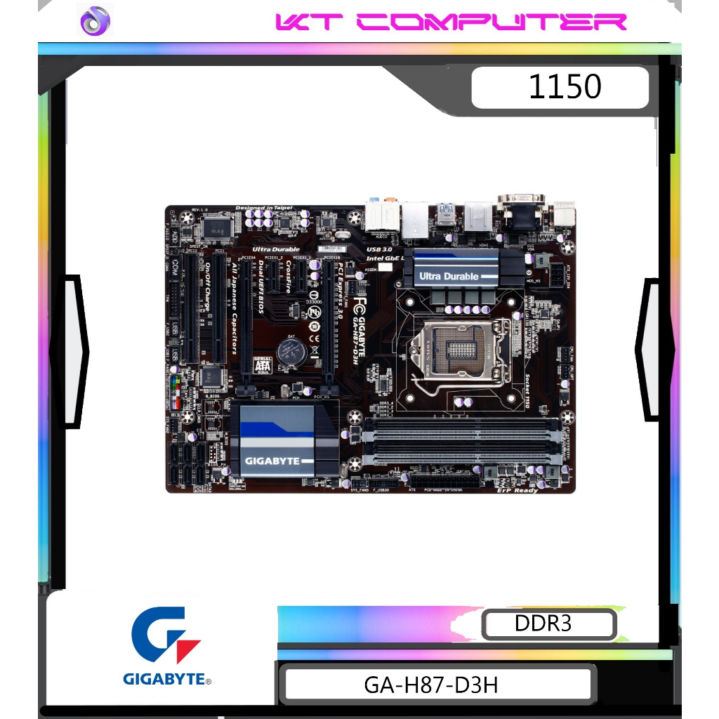 1150/Mainboard/Gigabyte GA-H87-D3H/DDR3/GEN4-5 | Shopee Thailand