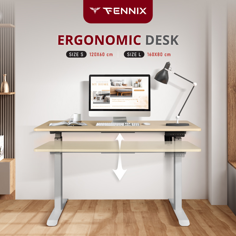 [เหลือ 4,970 ทักแชท] Fennix Ergonomic Desk โต๊ะปรับระดับอัตโนมัติด้วย ...