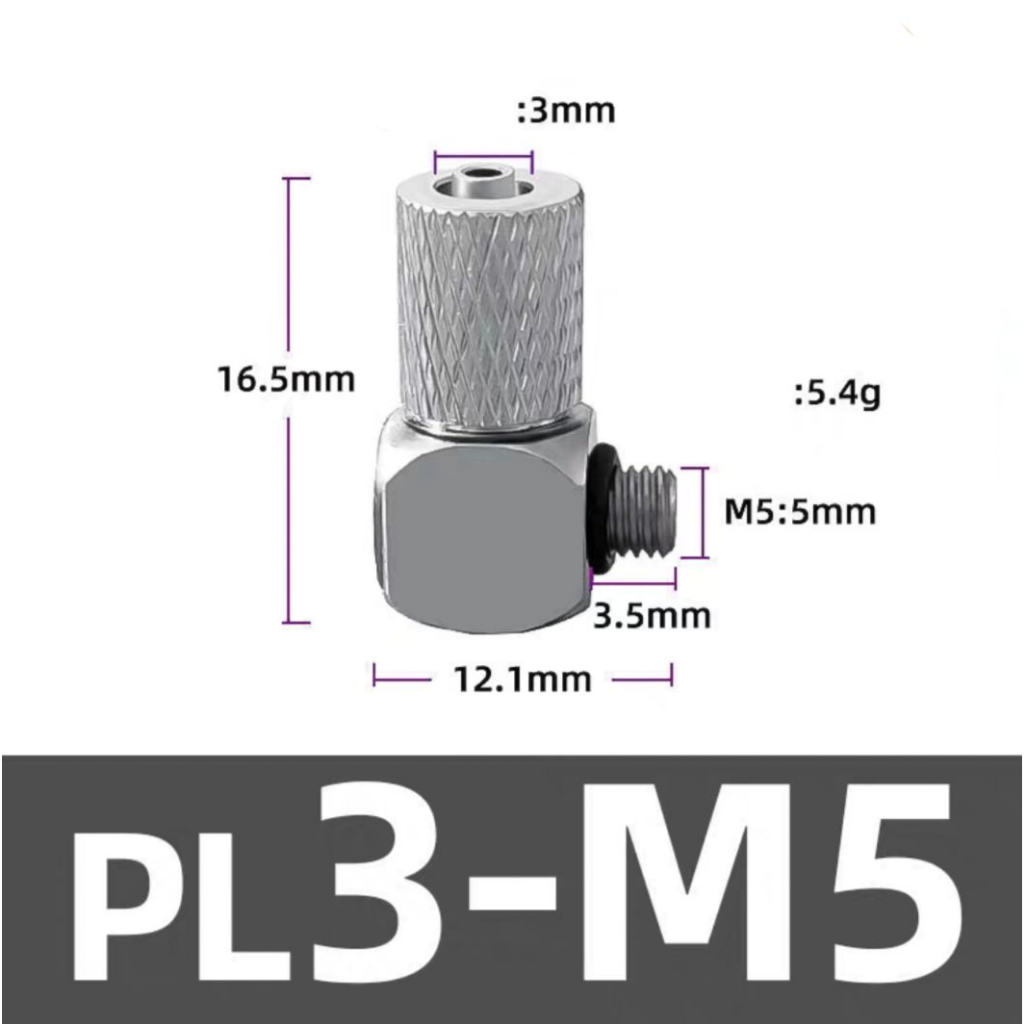 Fitting Mini connector Male Thread Mini Pneumatic Pipe Connector Screw ...
