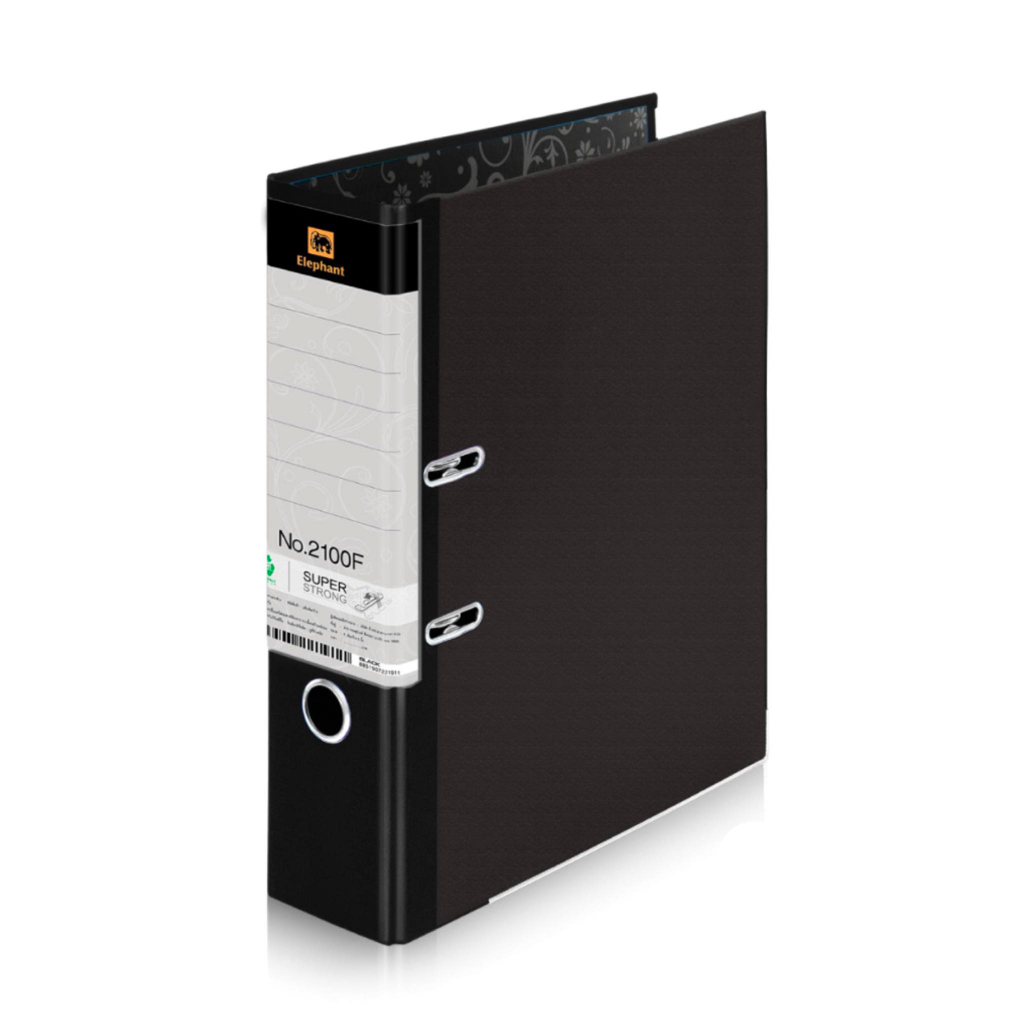 แฟ้มสันกว้าง 3 นิ้ว ตราช้าง ELEPHANT 2100F และ 2100A4 สีดำ | Shopee ...