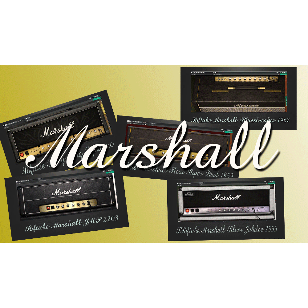 Amp Marshall 5 รุ่น และ MMP Virtual Studio Rack ปลั๊กอินที่ใช้ร่วมกัน ...