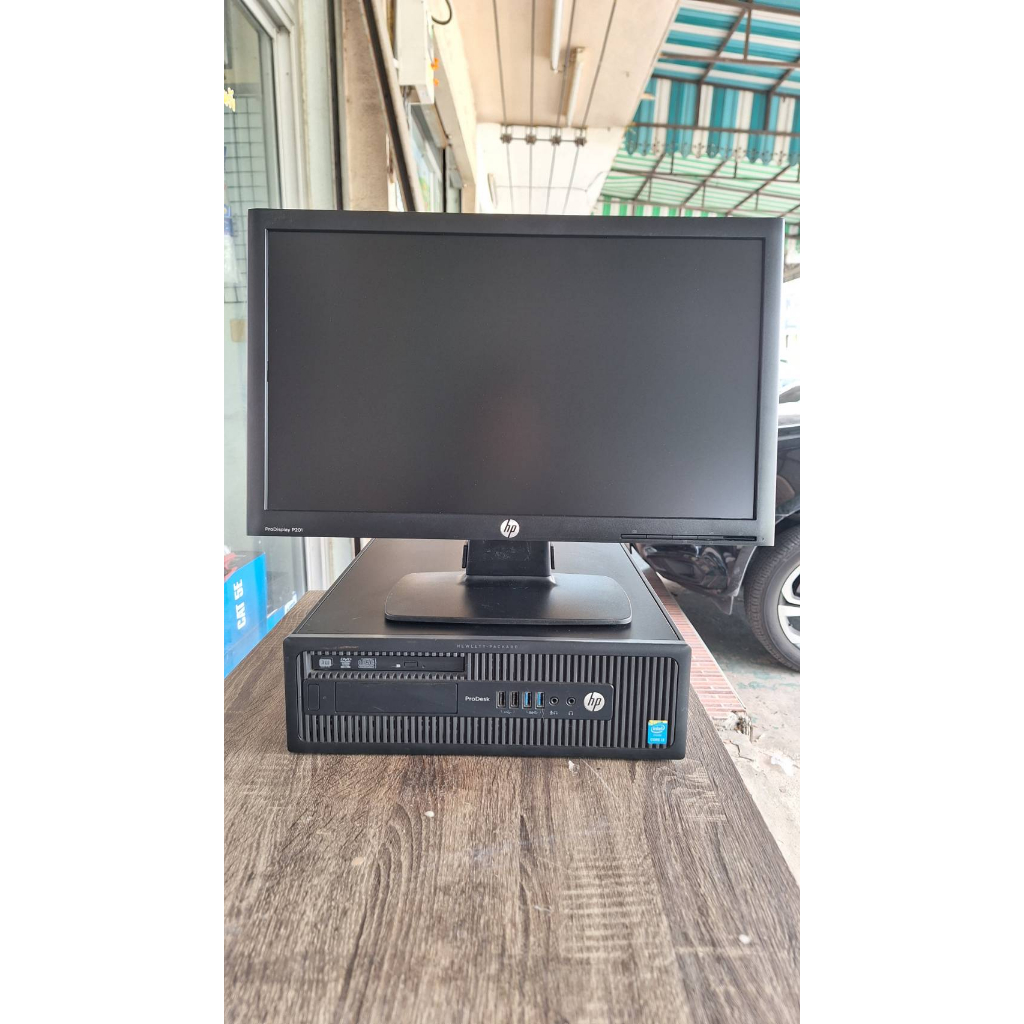 คอมพิวเตอร์ HP Core I3 4130 Ram8 GB SSD 240GB Win10/64Bit พร้อมจอ LED ...