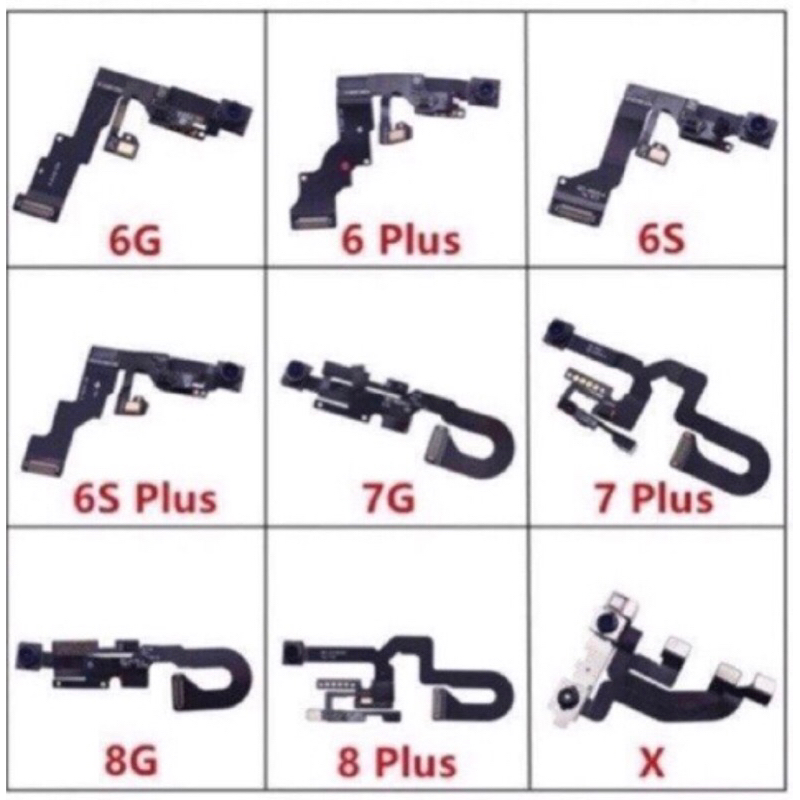 สายแพรกล้องหน้า ใช้สำหรับ iPhone 6 6Plus/6+ 6S 6Splus/6S+ i7 7plus/7+ i8 8plus/8+ iX แพรชุดกล้อง ...