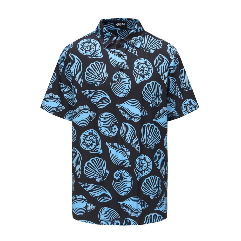 เสื้อกอล์ฟ Hawaiian Kaipar SEASHELLS Performance Golf Shirt LIMITED ...