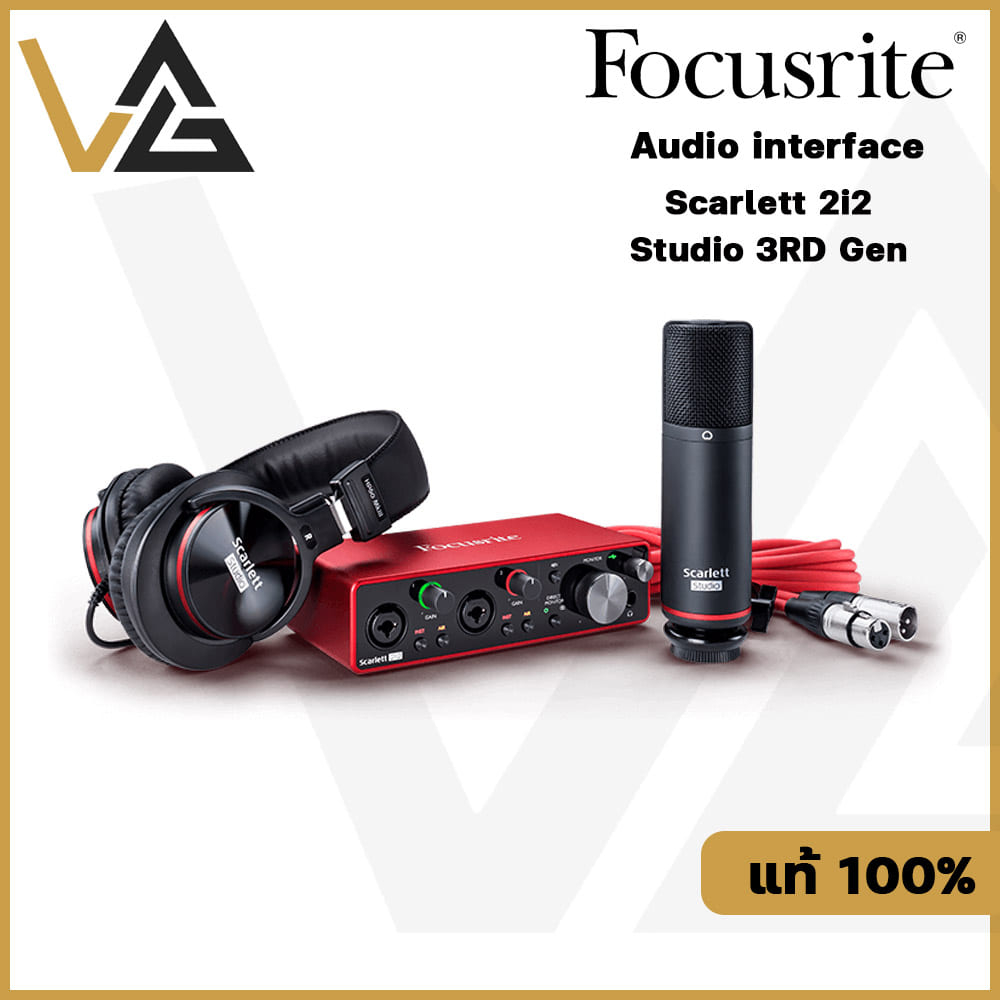 Focusrite Scarlett 2i2 Gen3 ออดิโออินเตอร์เฟส 2 I/O อินเตอร์เฟส Air ...